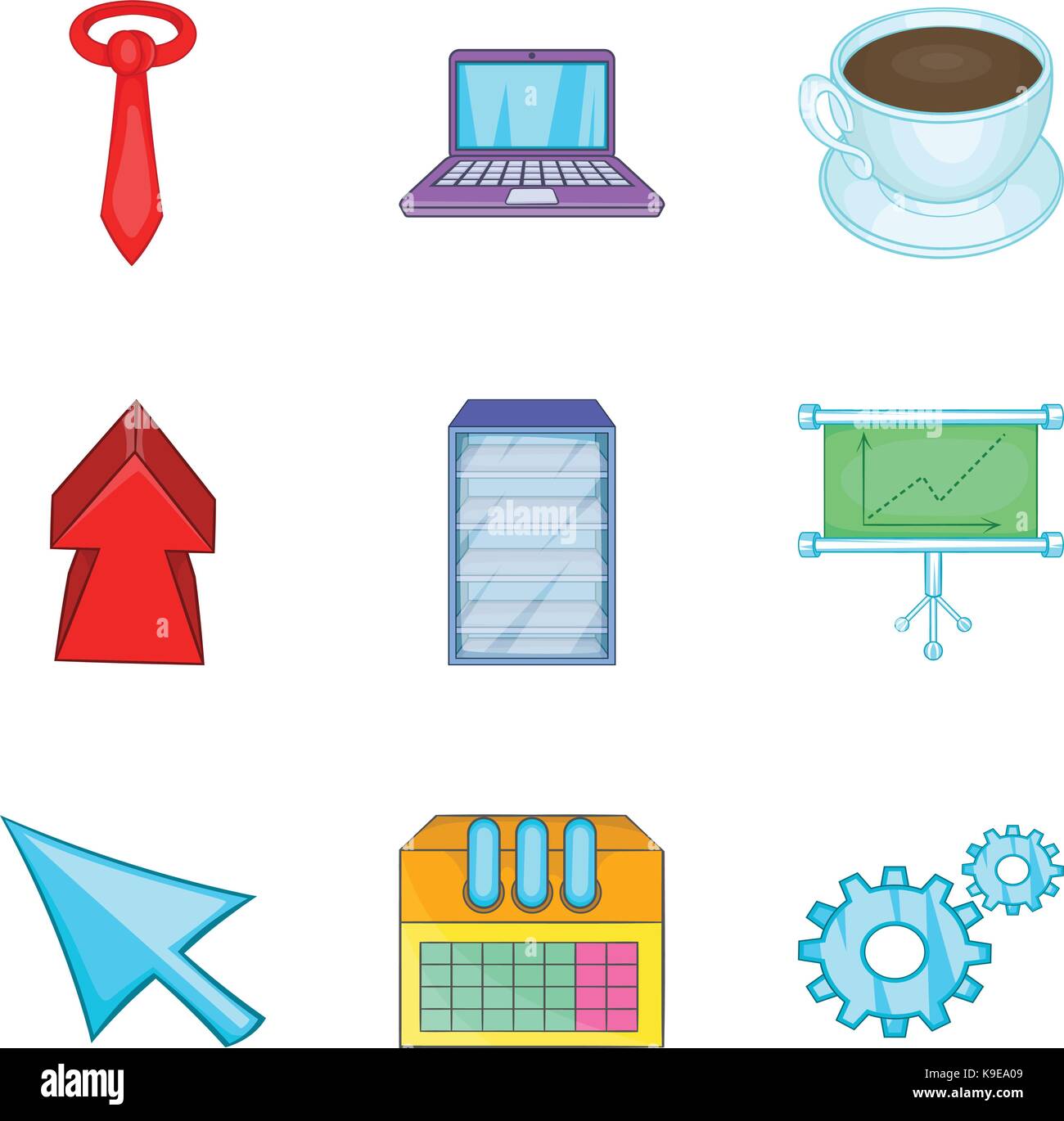 Great project icons set, cartoon style Stock Vector Image & Art - Alamy