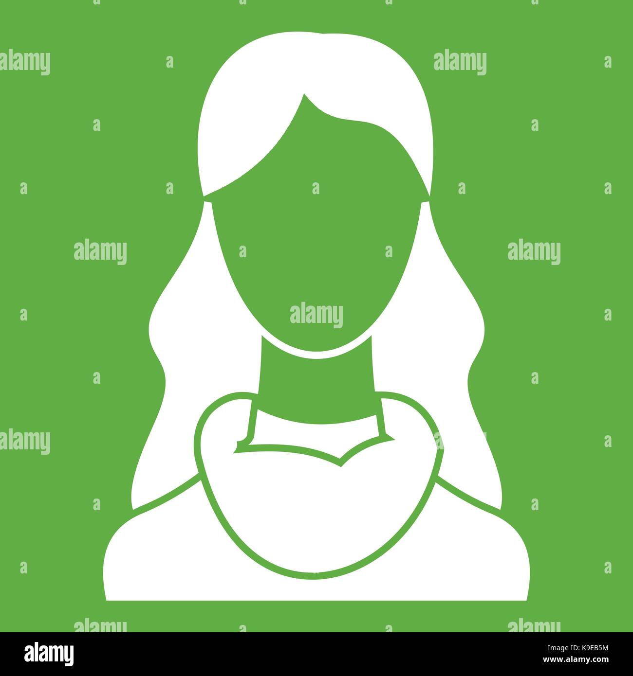 Woman icon green Stock Vector Image & Art - Alamy