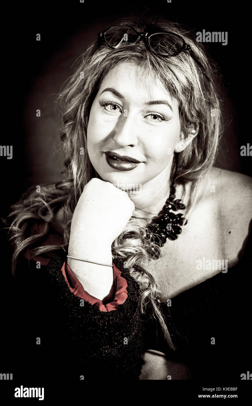 Portrait of model in Subtle Gothic style Stock Photo - Alamy