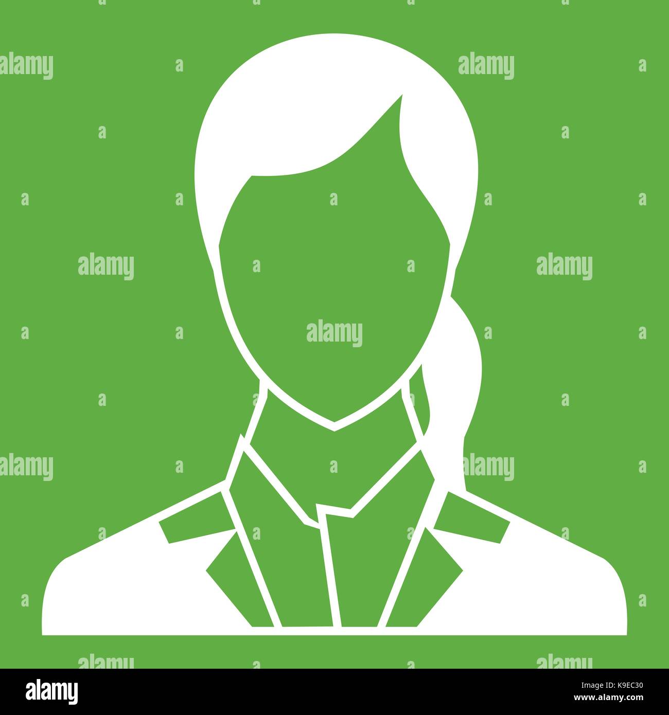 Woman icon green Stock Vector Image & Art - Alamy