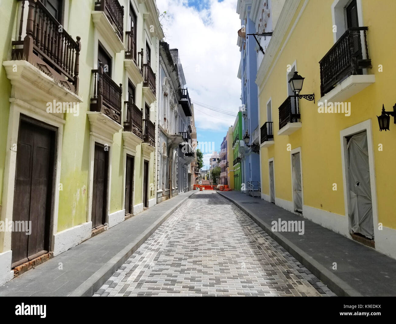 Old town San Juan, Puerto Rico. Sunny Summer day Stock Photo - Alamy