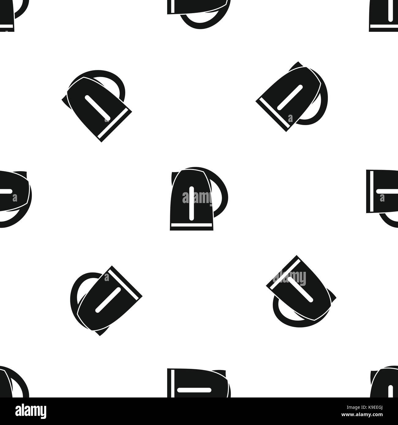 Electric kettle pattern seamless black Stock Vector Image & Art - Alamy