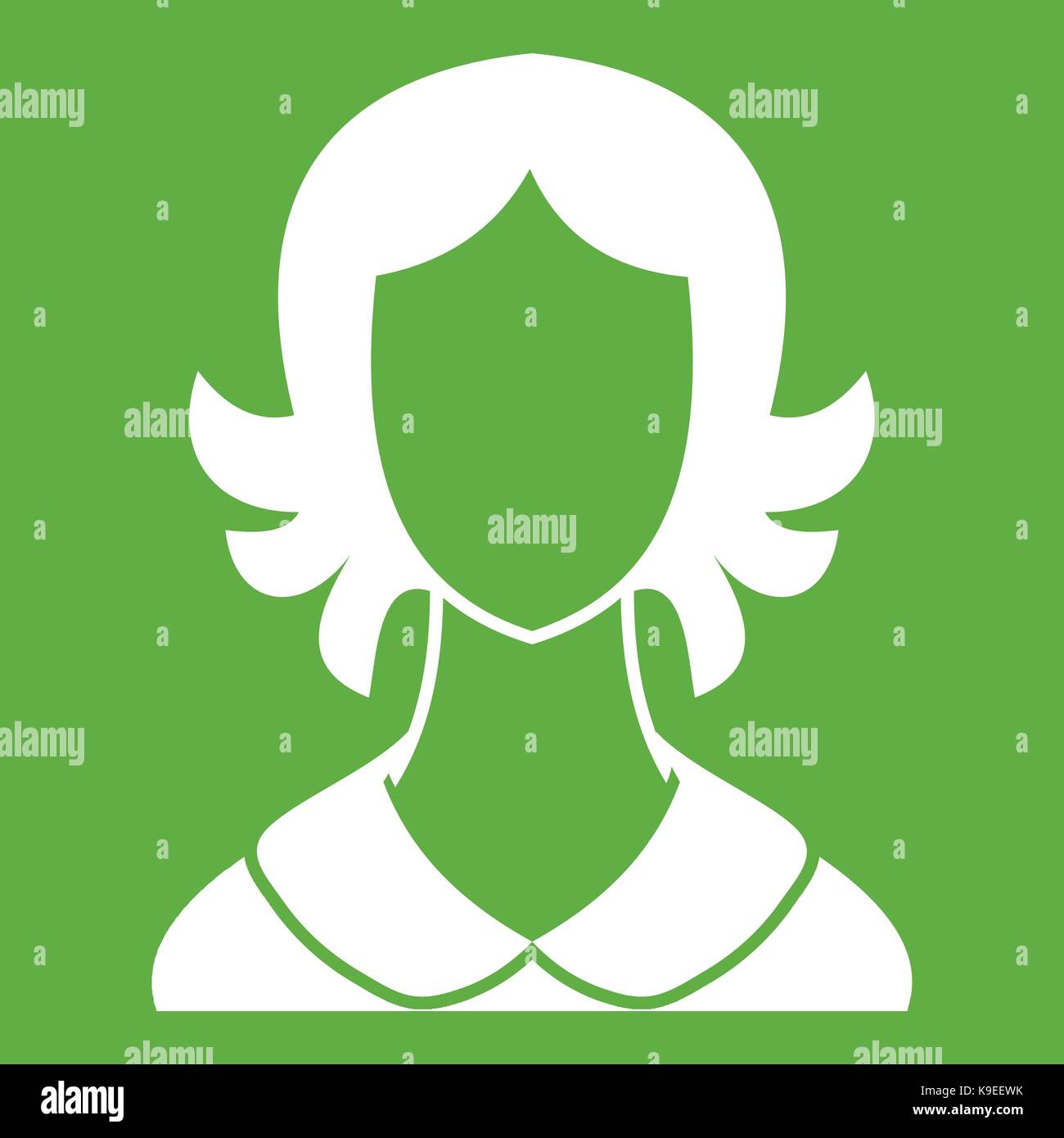 Woman icon green Stock Vector Image & Art - Alamy