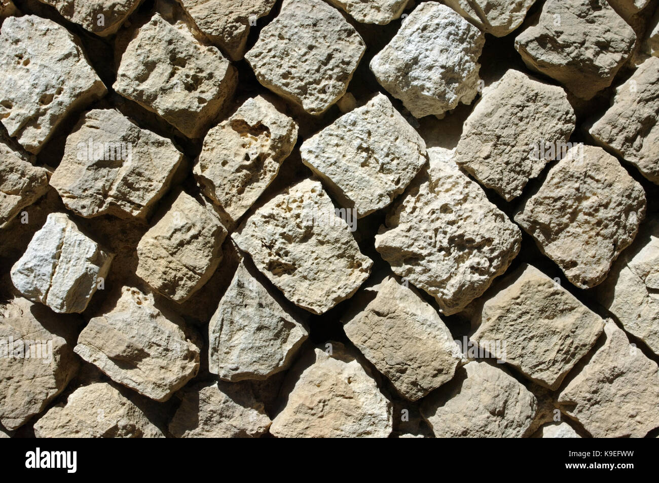 details from a roman wall (Opus reticulatum) in Formia (Italy) - about ...