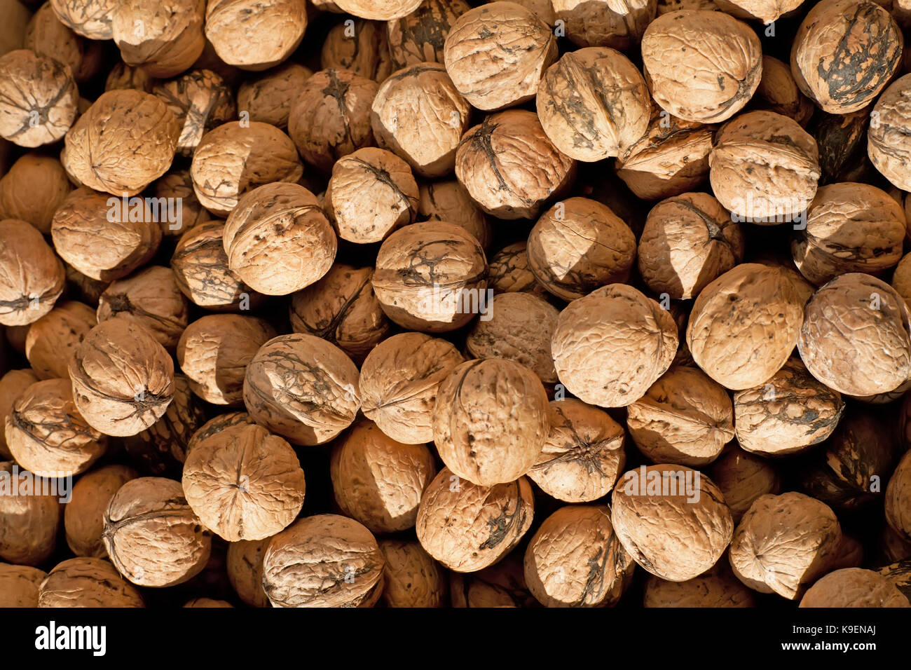 Background from walnuts Stock Photo - Alamy