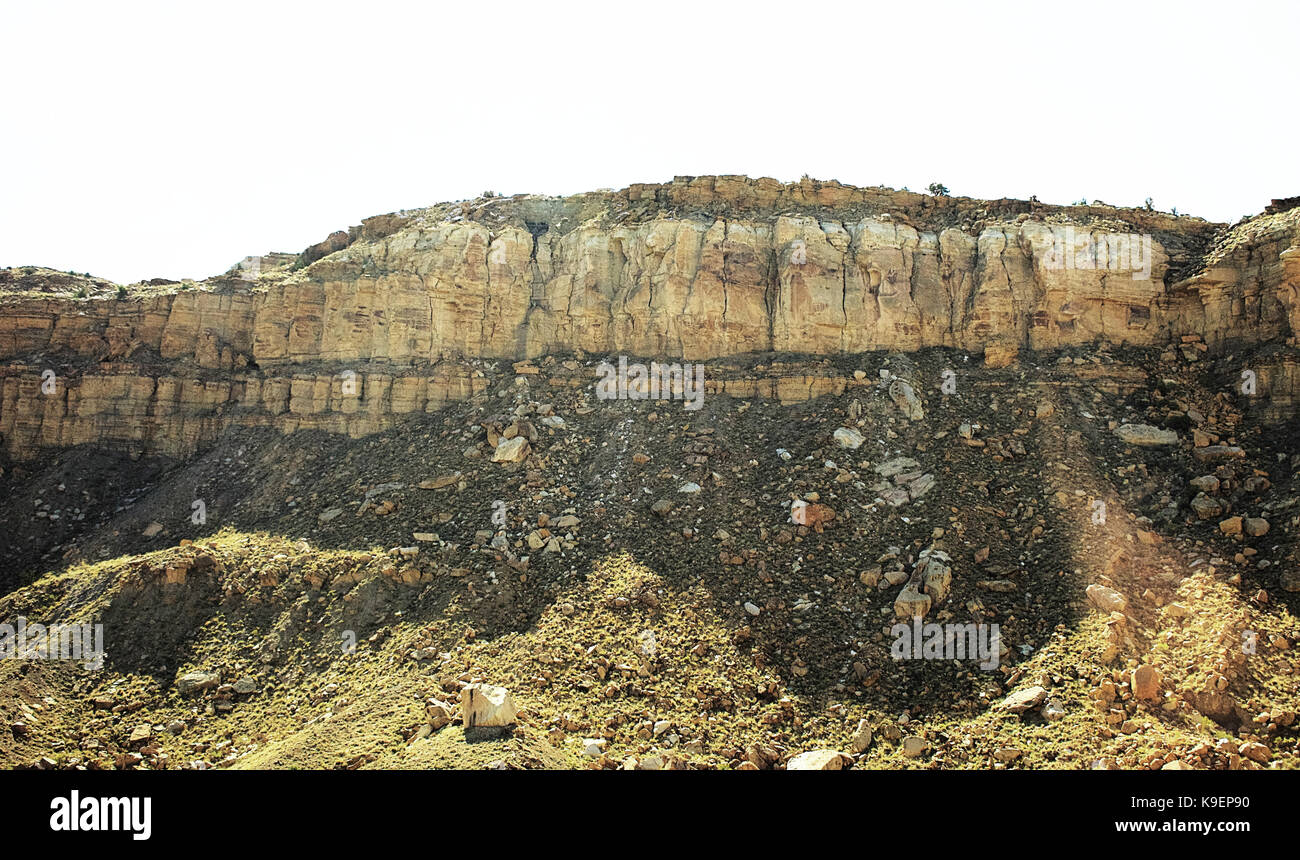 A textured cliff with crumbling stones Stock Photo - Alamy