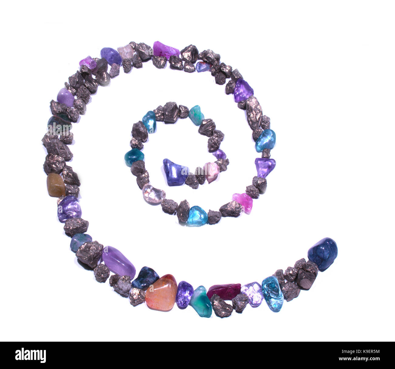 Abstract spiral pattern made Cut Out Stock Images & Pictures - Alamy