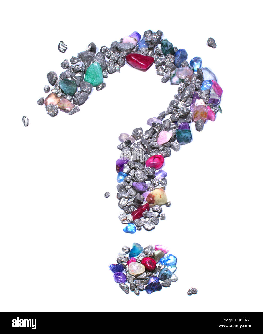 Question mark. Symbol made from rocks Stock Photo - Alamy