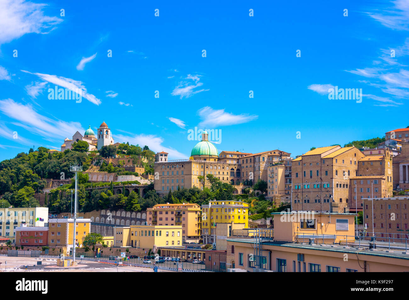 View of the city of Ancona from the port, Italy Stock Photo - Alamy