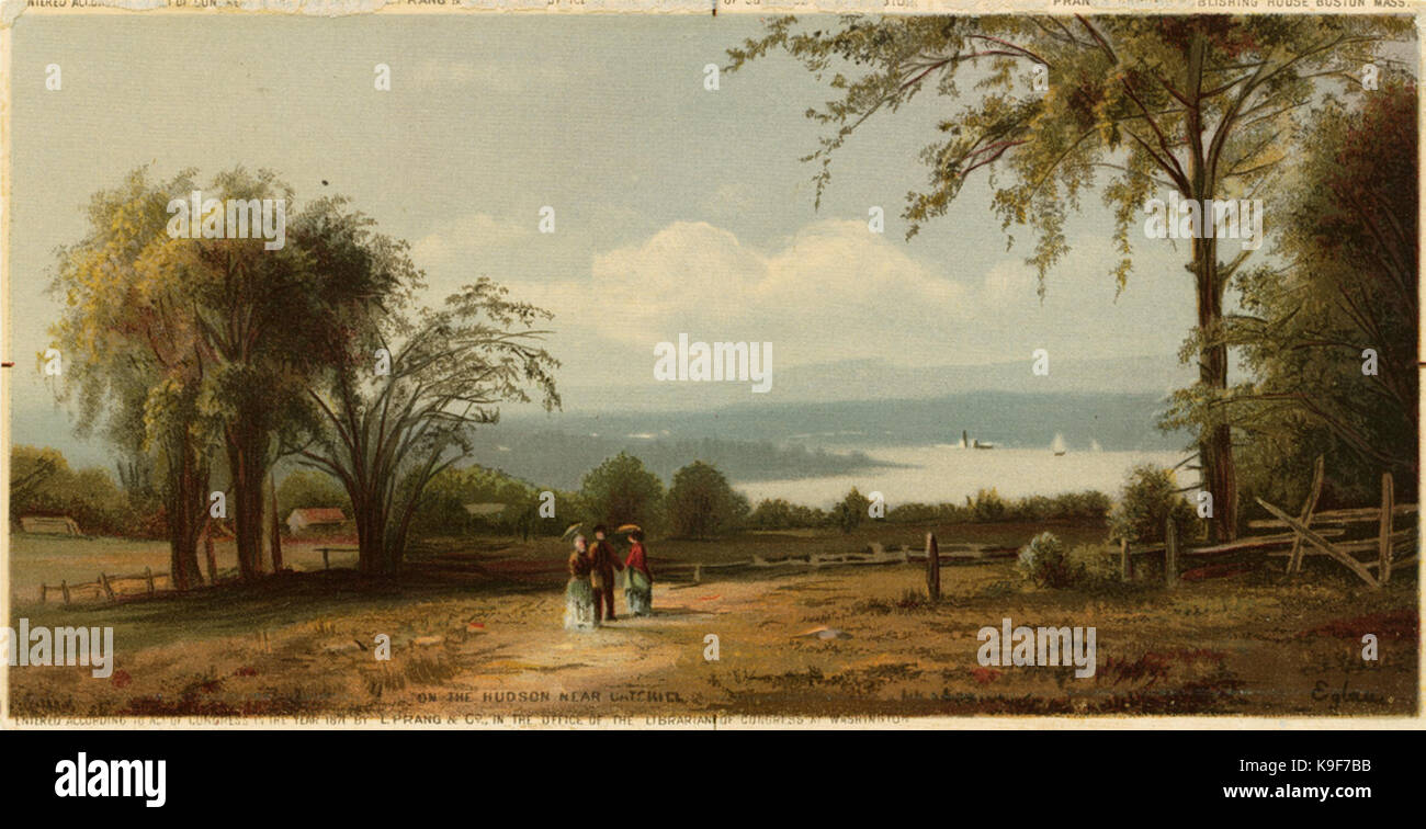 On the Hudson near Catskill 2 (Boston Public Library Stock Photo - Alamy