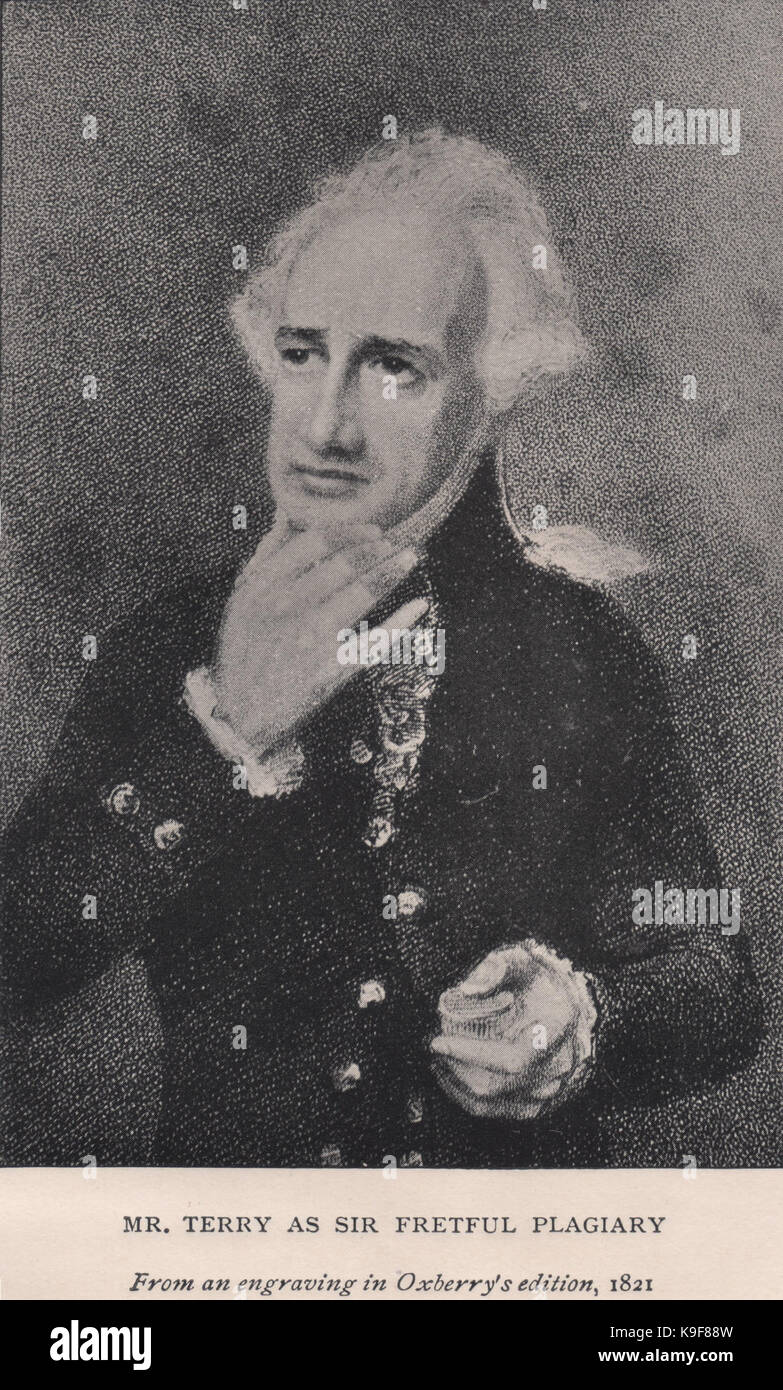 Mr Terry As Sir Fretful Plagiary Stock Photo - Alamy