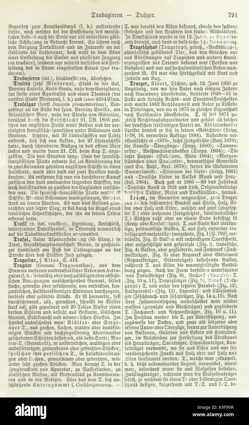 This image features a page from the 'Meyers' encyclopedic work, volume ...