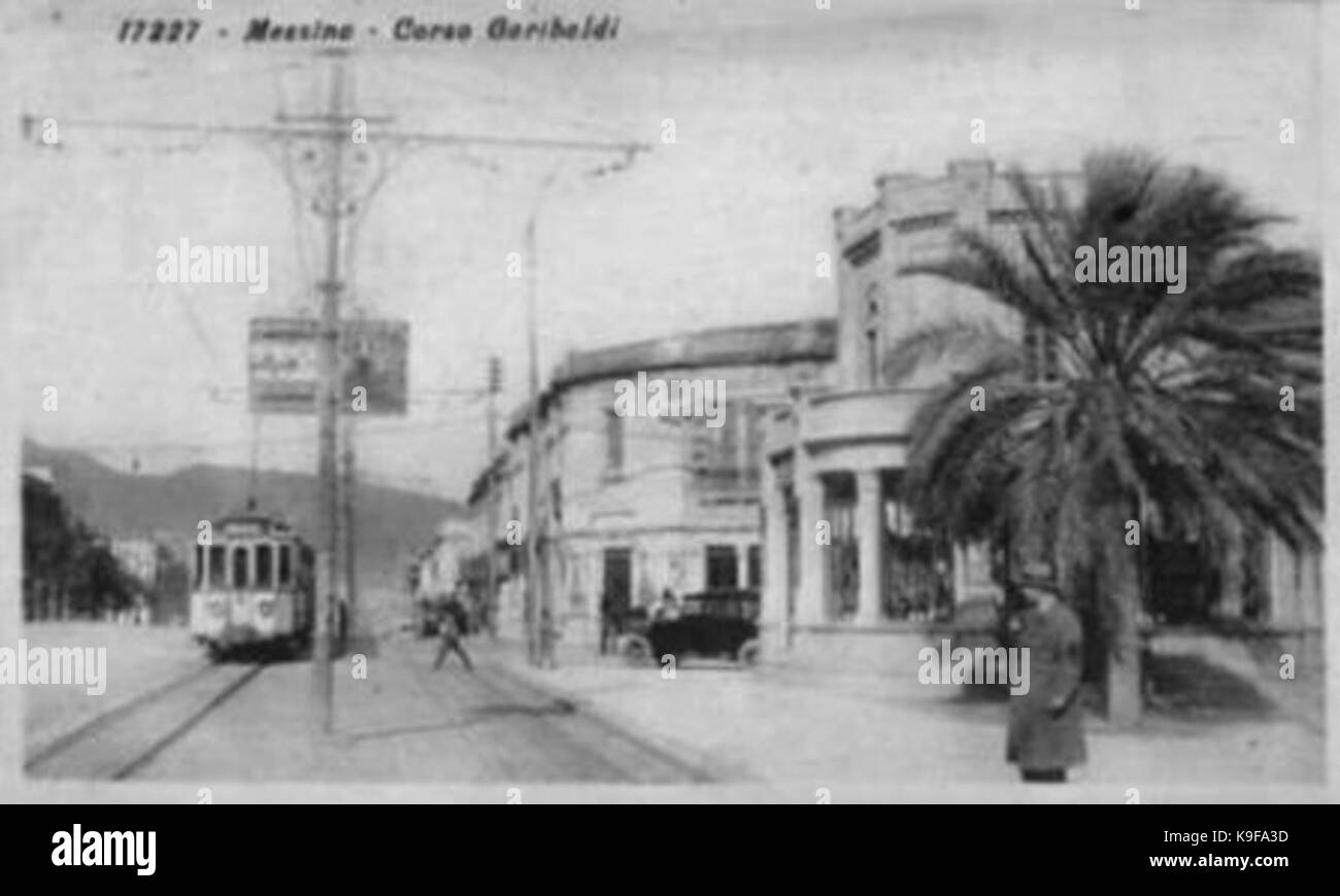 Messina Tram in Corso Garibaldi Stock Photo - Alamy
