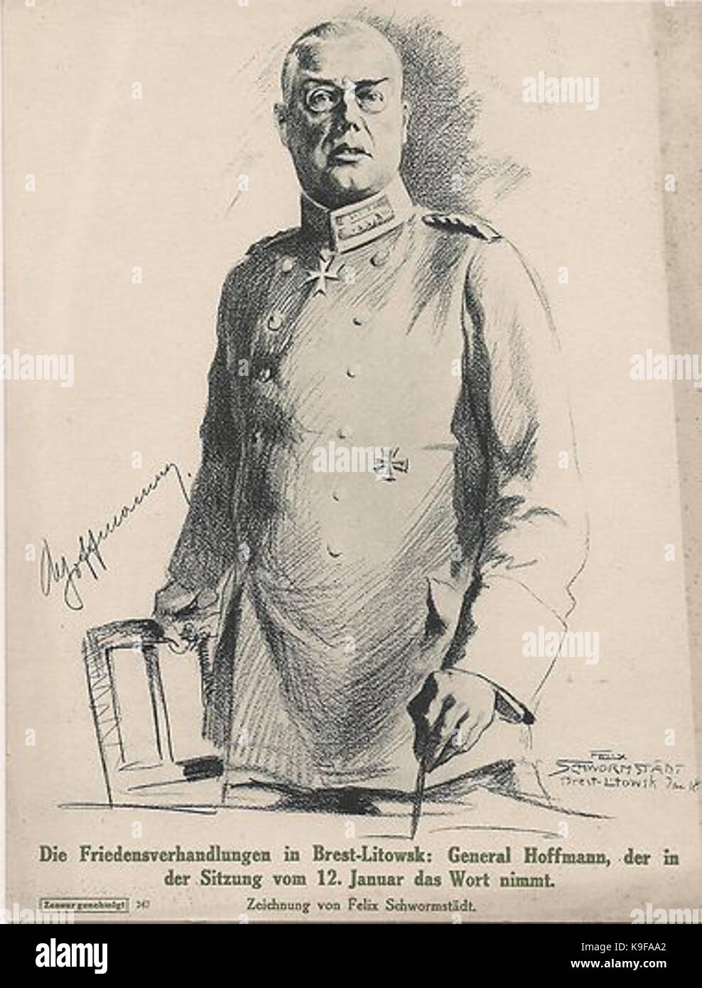 Max Hoffmann Rede Stock Photo - Alamy