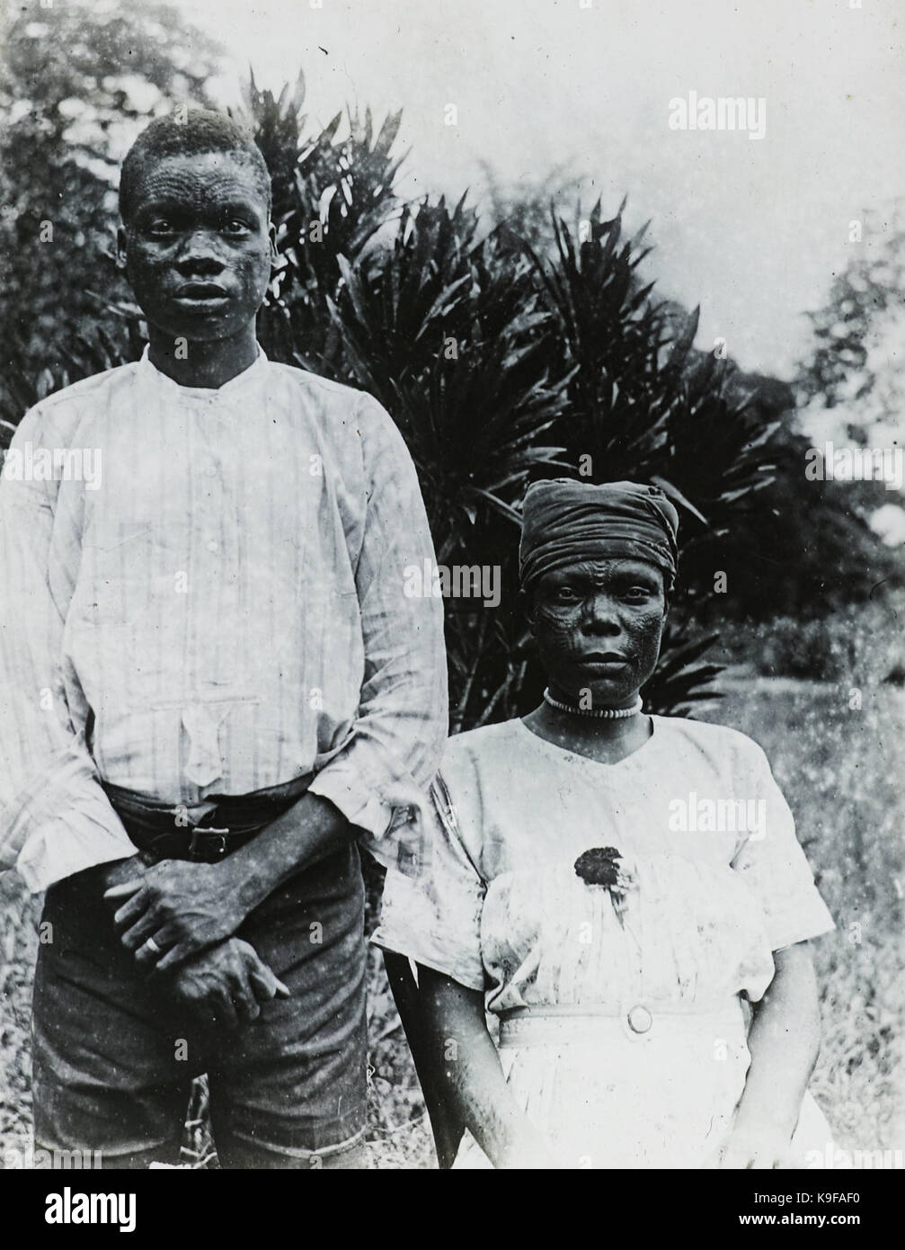 Ngombe couple, Congo, ca. 1900 1915 (IMP CSCNWW33 OS11 22 Stock Photo ...