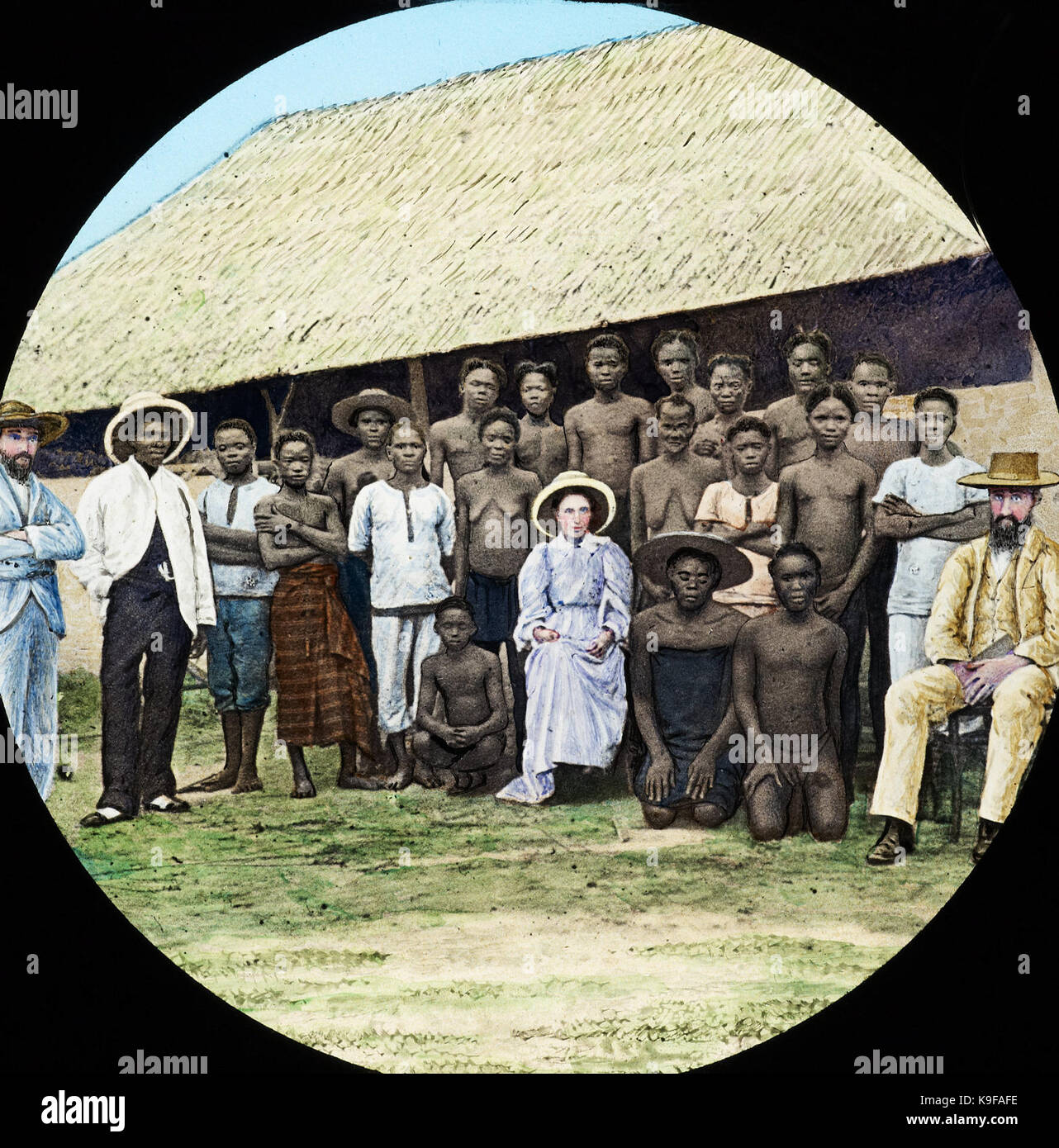 Missionaries and Congolese community, Congo, ca. 1900 1915 (IMP ...
