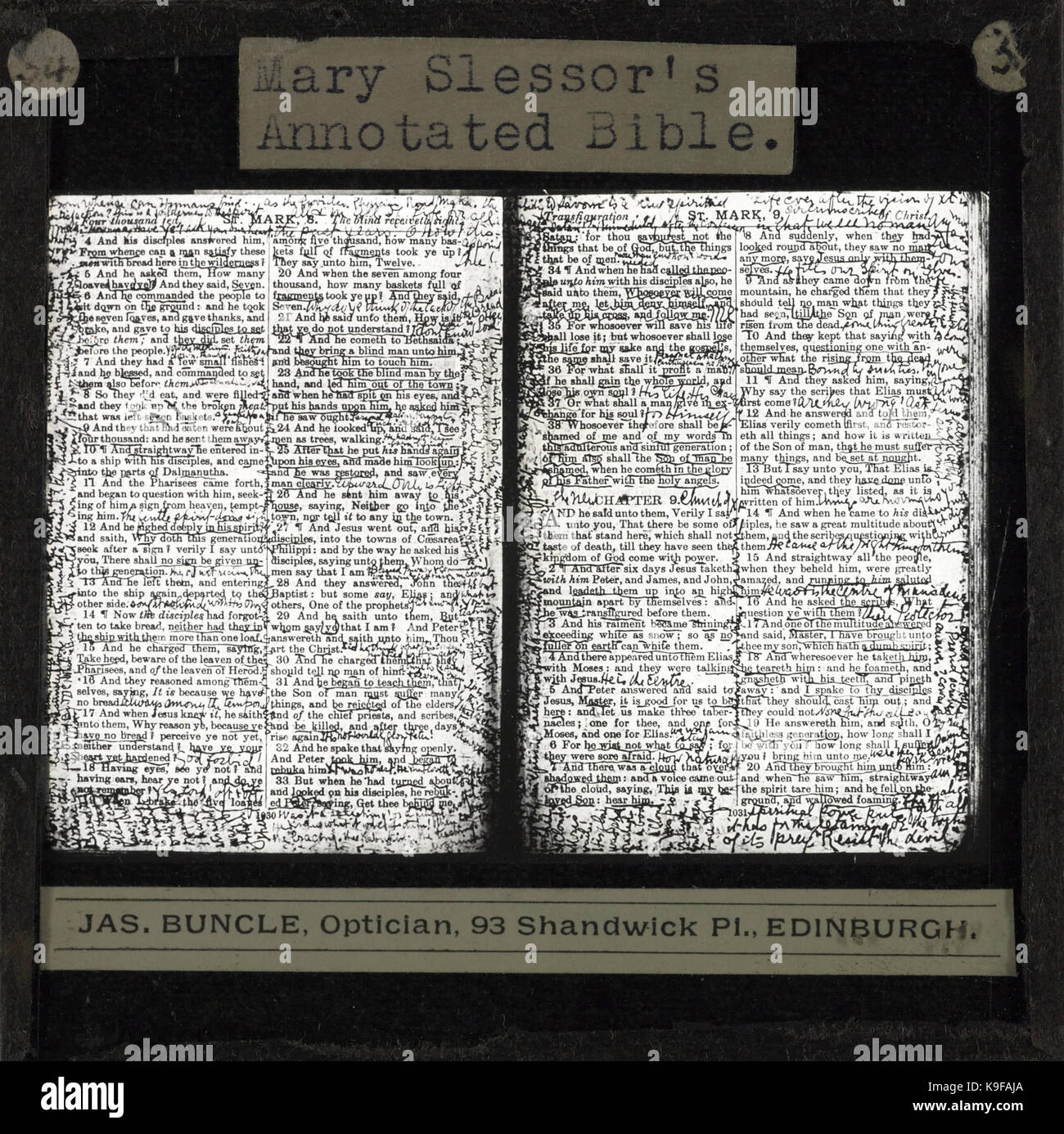 Mary Slessor's Annotated Bible (imp cswc GB 237 CSWC47 LS2 034 Stock ...