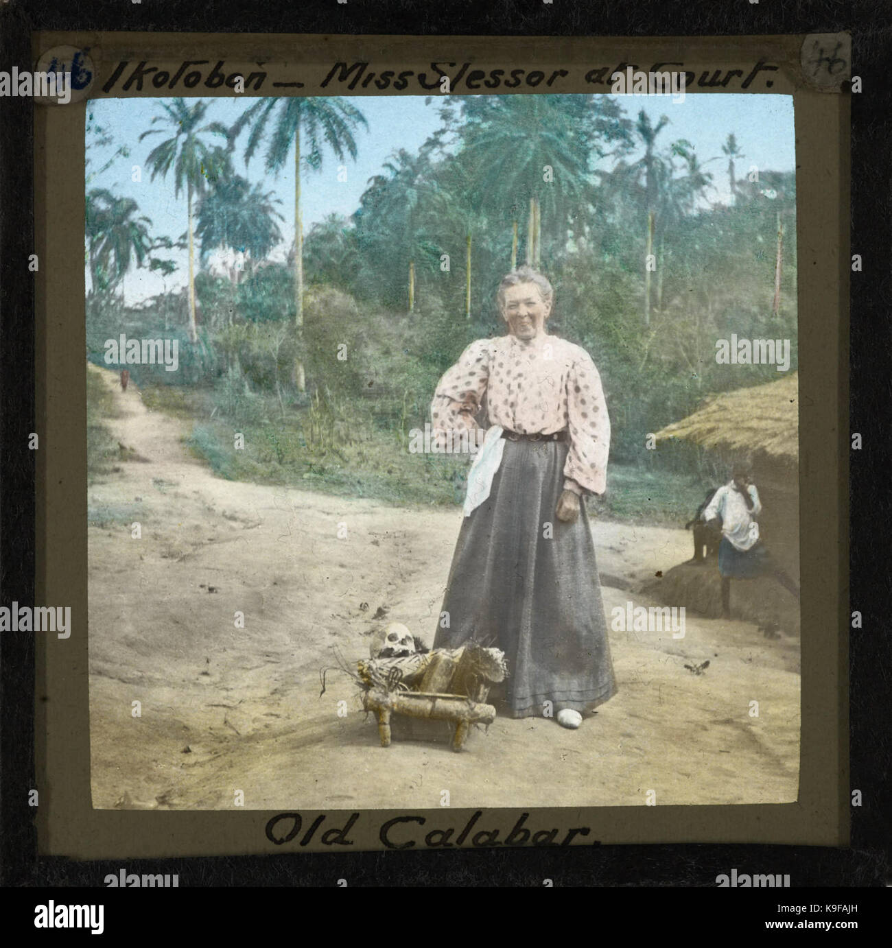 Mary Slessor at Ikotobong Court, Calabar, late 19th century (imp cswc ...