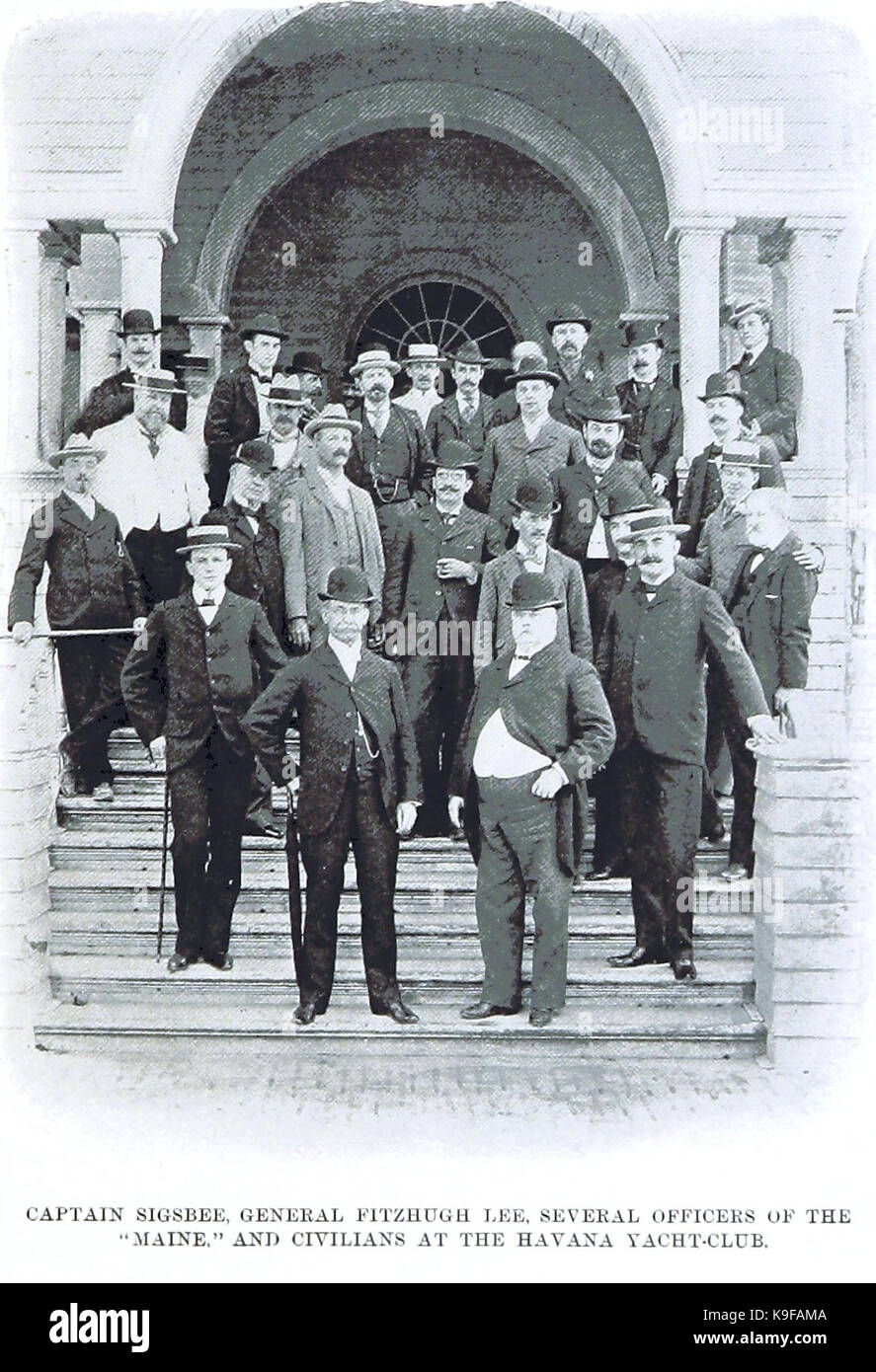 Maine Captain Sigsbee General Fitzhugh Lee Stock Photo - Alamy