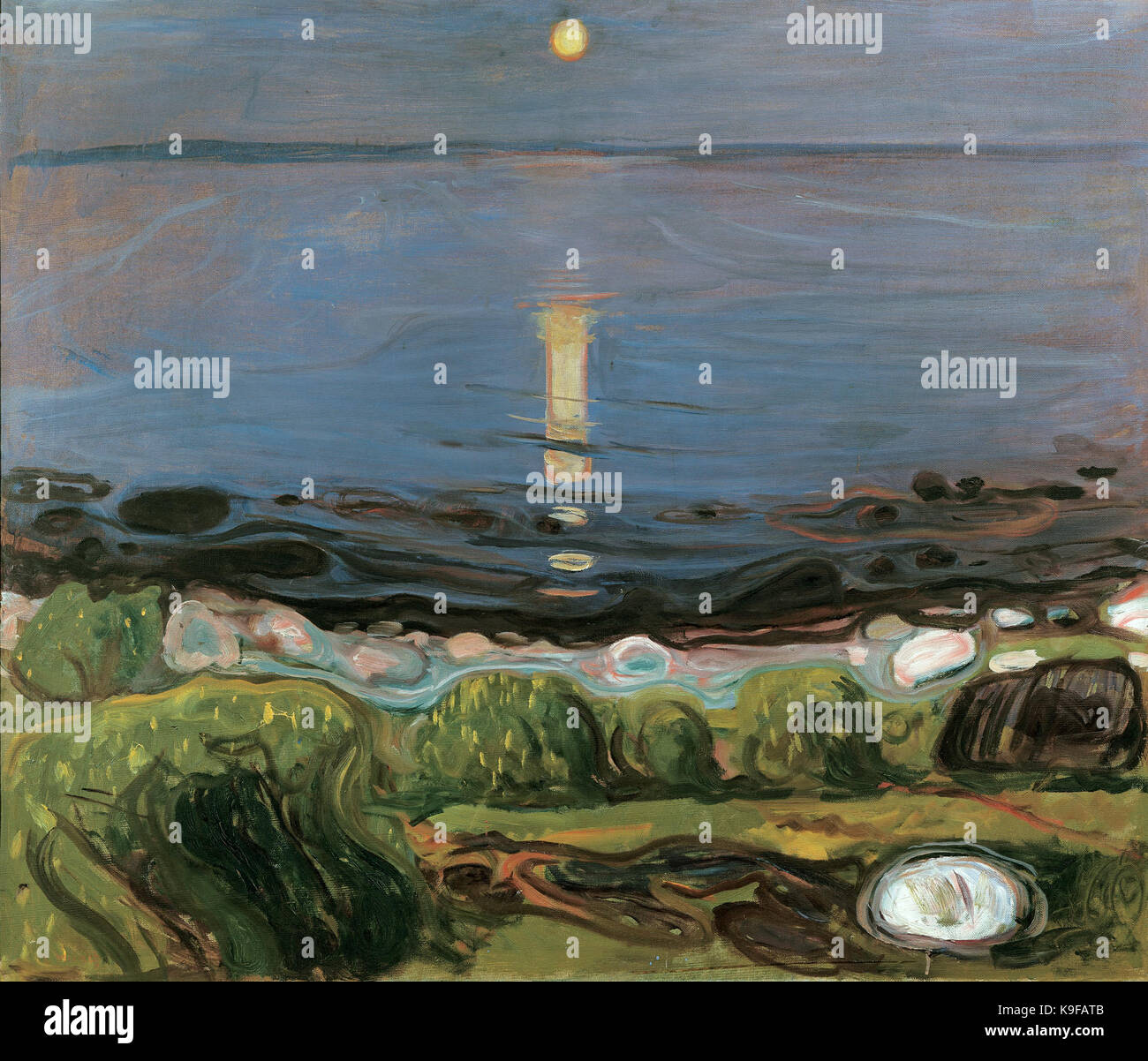 Edvard Munch Summer night by the beach (1902 03 Stock Photo - Alamy