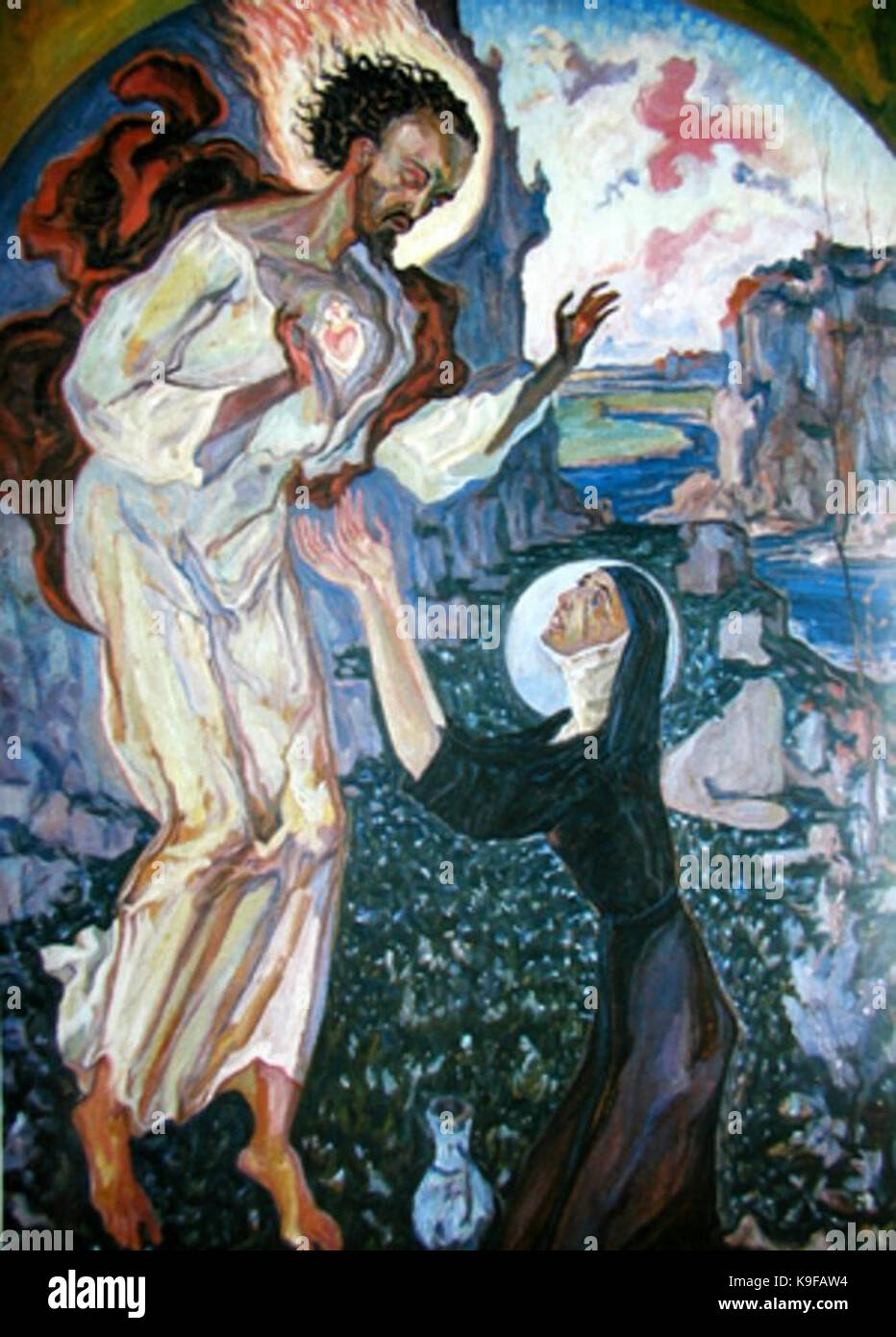 Novakivsky Jesus' heart 1913 Stock Photo - Alamy