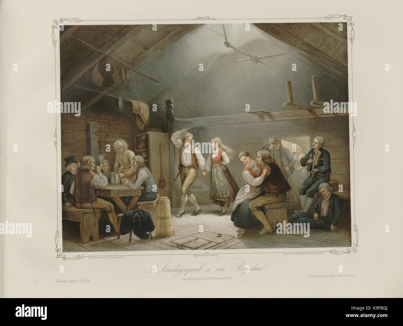 'Norske Folkelivsbilleder' is a collection of illustrations depicting ...