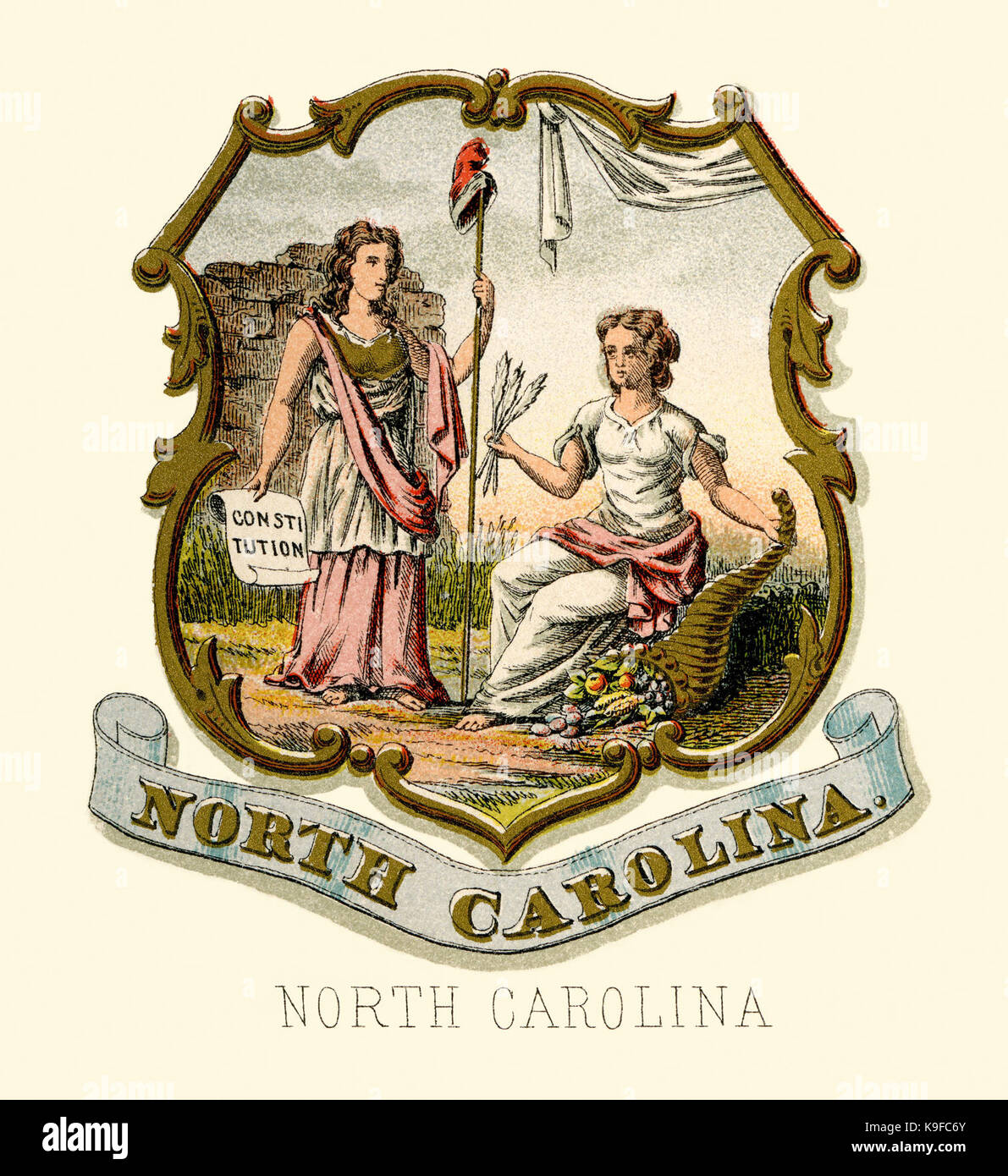 Map Of North Carolina State High Resolution Stock Photography and ...