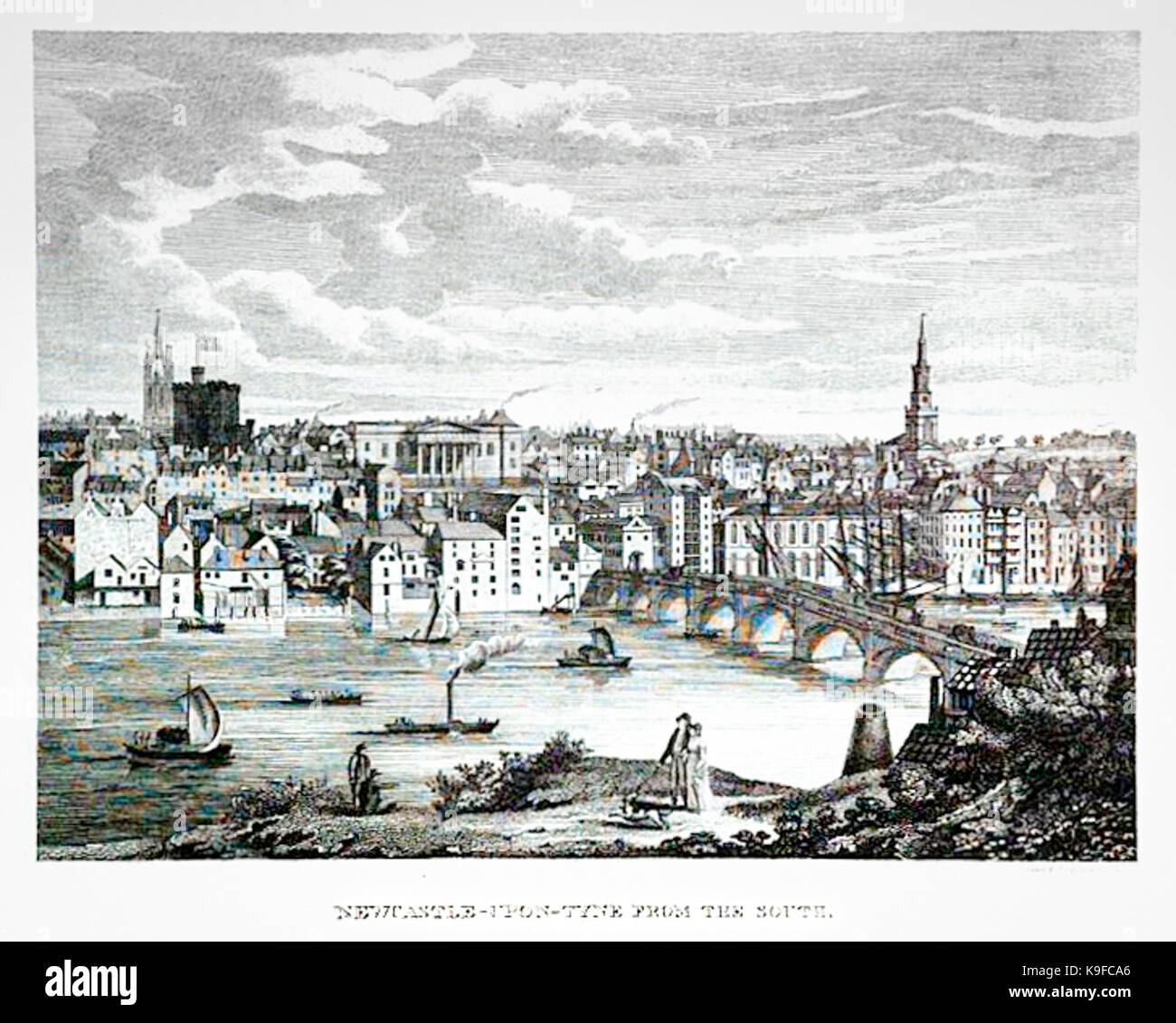 Map of newcastle upon tyne hi-res stock photography and images - Alamy