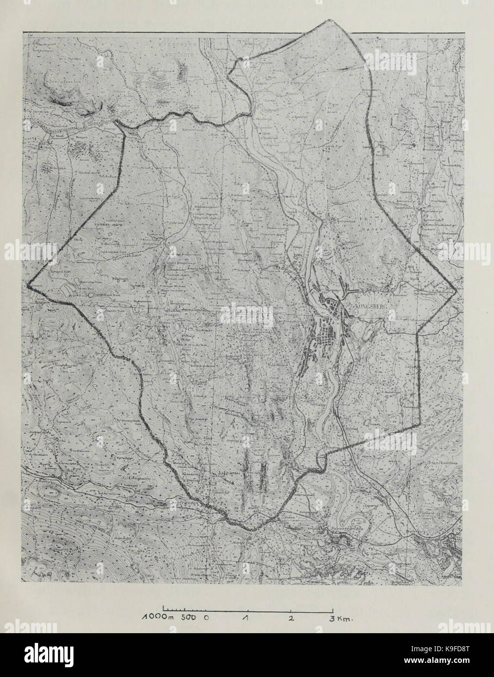 Kongsberg map hi-res stock photography and images - Alamy