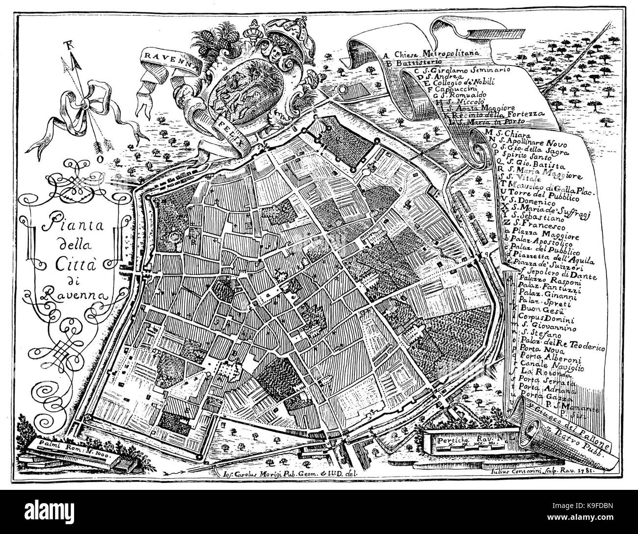 Mappa di ravenna hi-res stock photography and images - Alamy