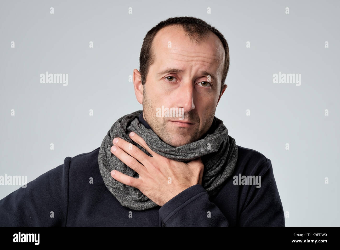 Hand near neck hi-res stock photography and images - Alamy