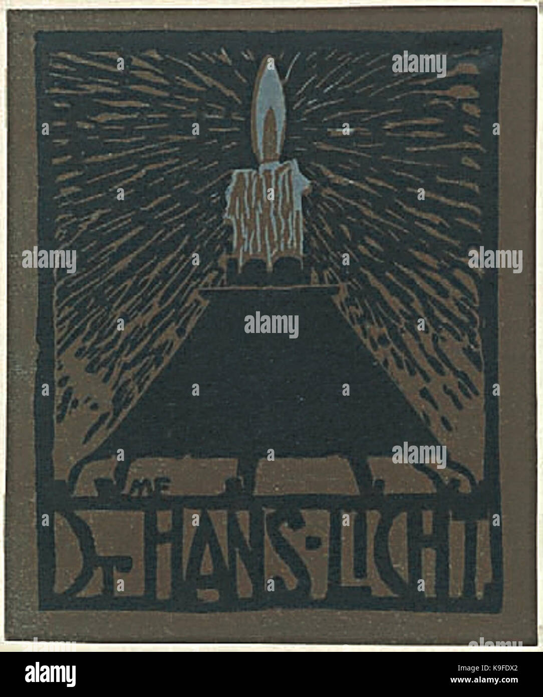 Max Frey Ex Libris Dr. Hans Licht Stock Photo - Alamy