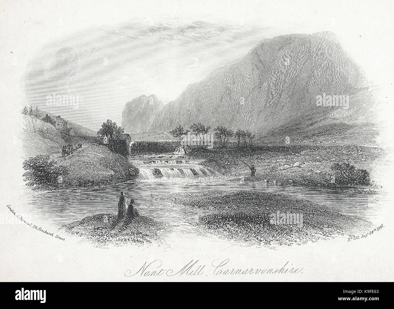 Nant Mill, Carnarvonshire Stock Photo - Alamy