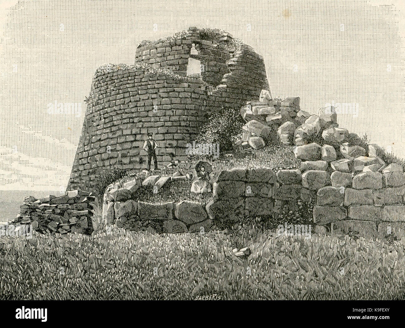 Nuraghe di Torralba Stock Photo - Alamy