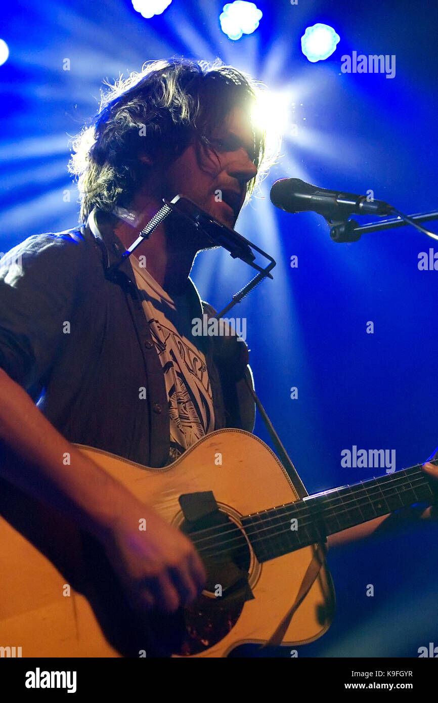 Conor Oberst, from Nebraska, performing live at the O2 ABC in Glasgow ...