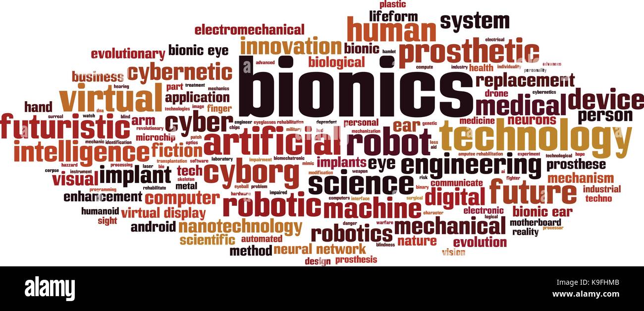 Bionics word cloud concept. Vector illustration Stock Vector Image ...