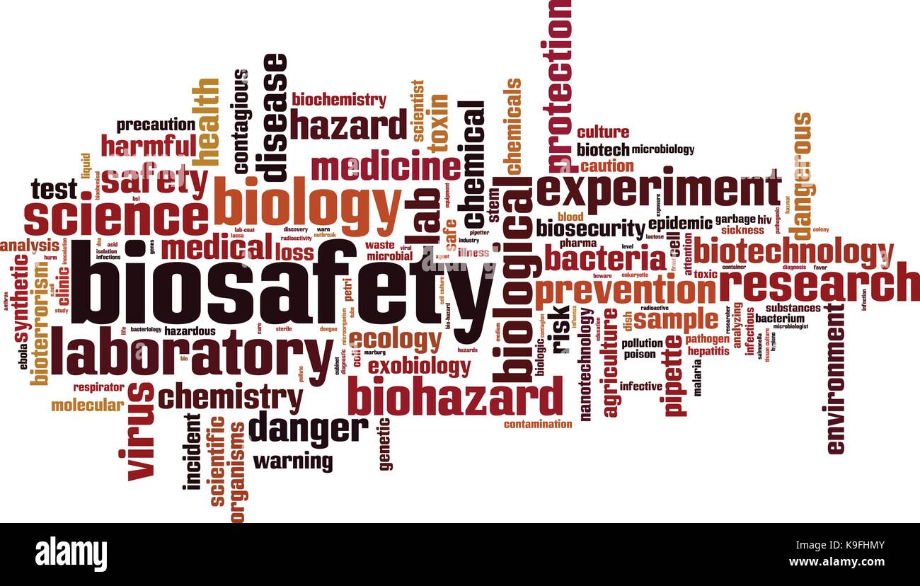 Biosafety word cloud concept. Vector illustration Stock Vector Image ...