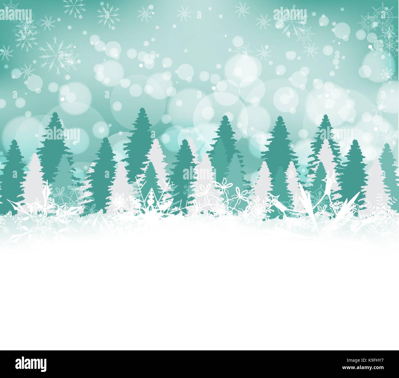 Winter forest background Stock Vector Image & Art - Alamy