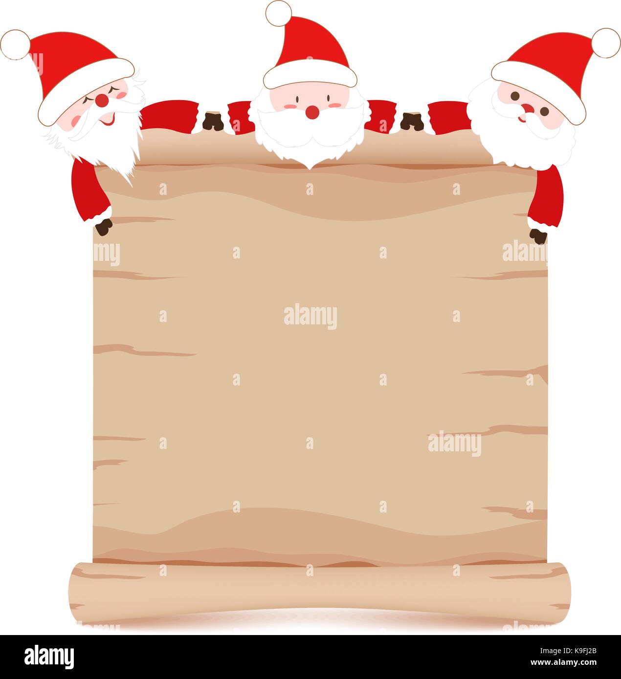 Paper toy santa snowman Stock Vector Images - Alamy