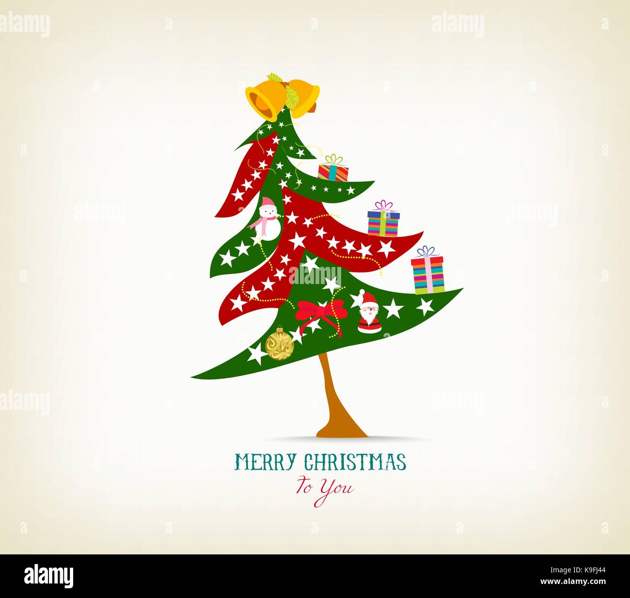 Stylized christmas tree outline hi-res stock photography and images - Alamy