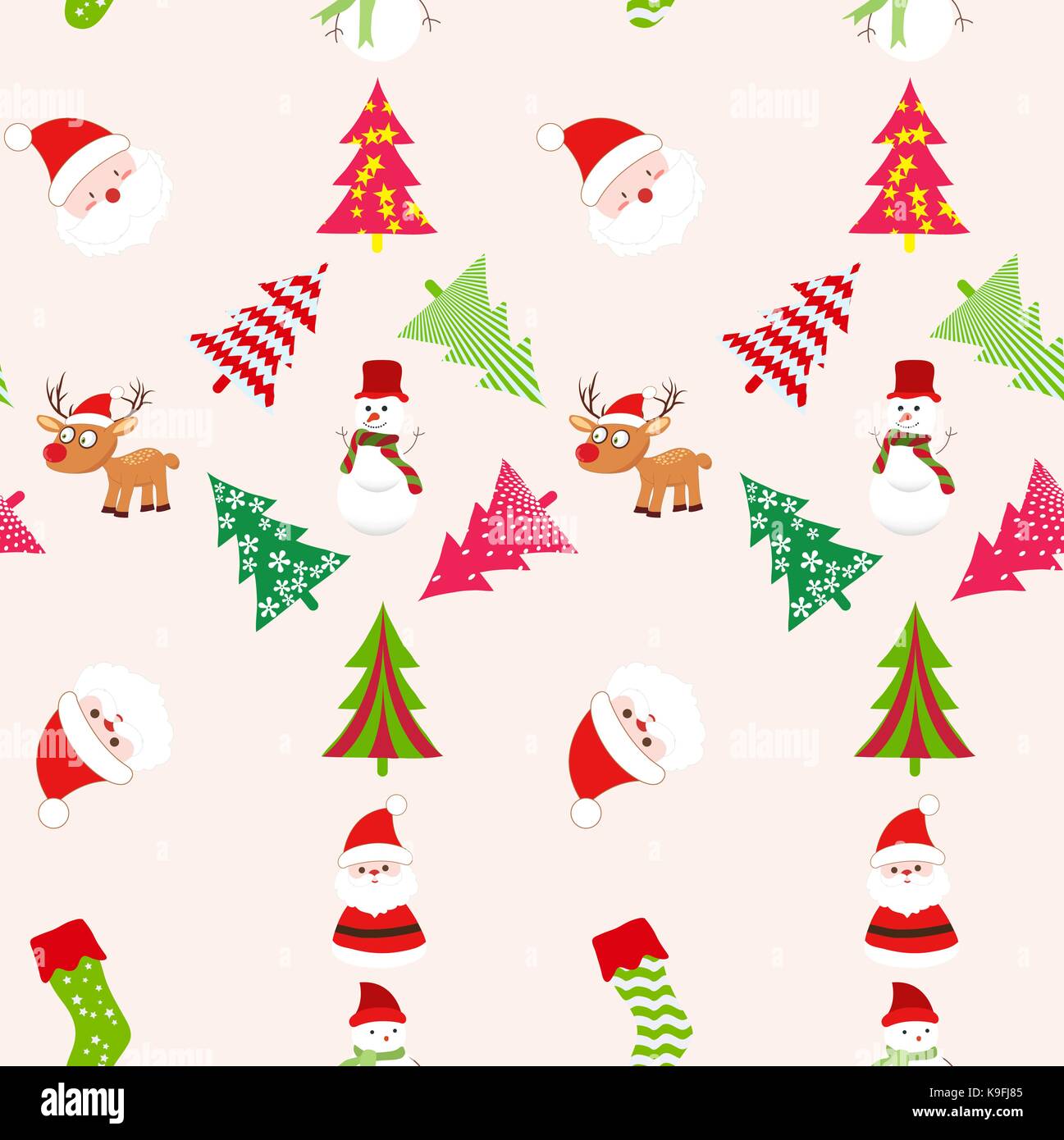Seamless abstract christmas trees Stock Vector Images - Alamy