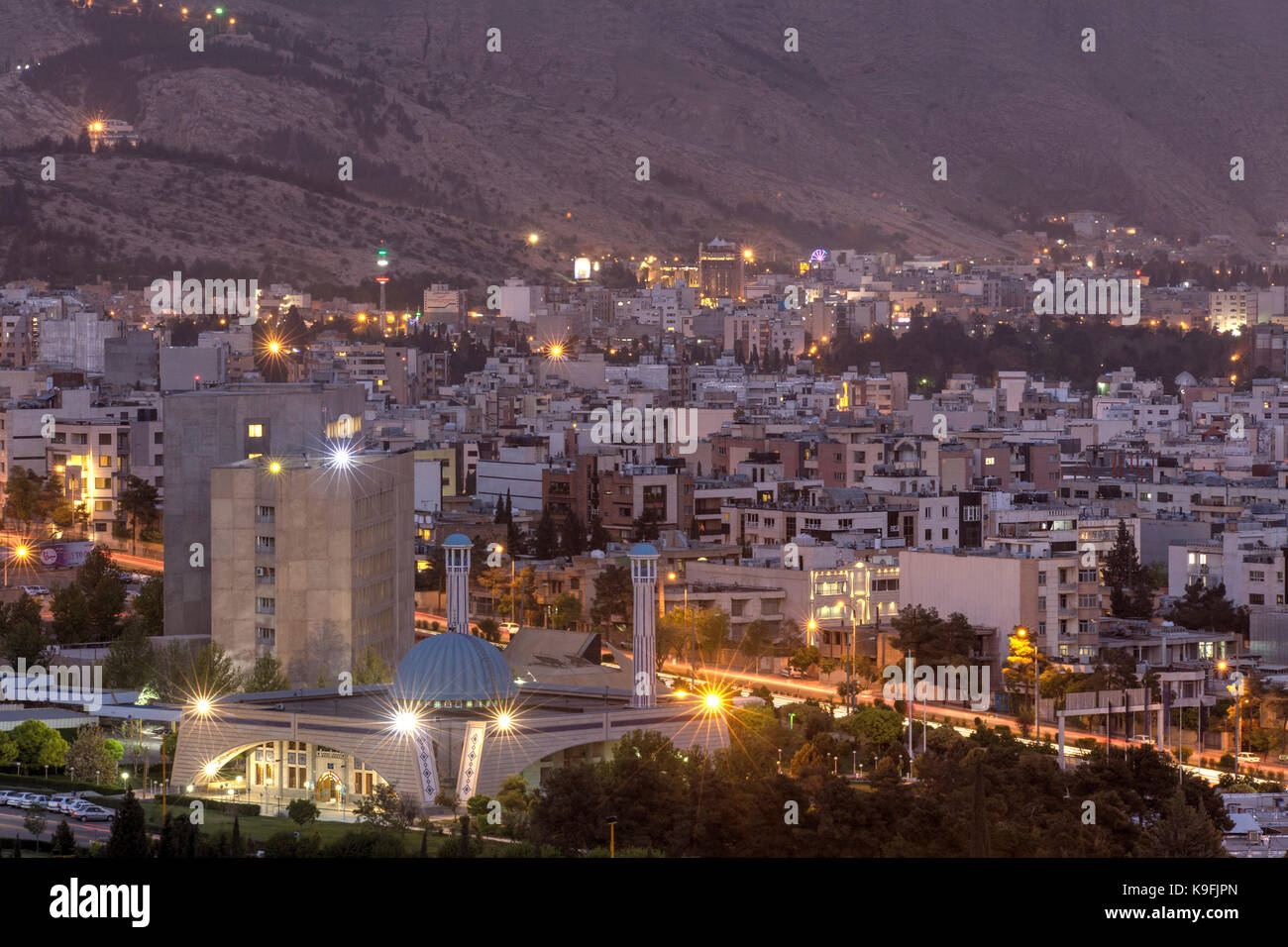 Fars Province, Shiraz, Iran - 19 april, 2017: A view from above of the ...