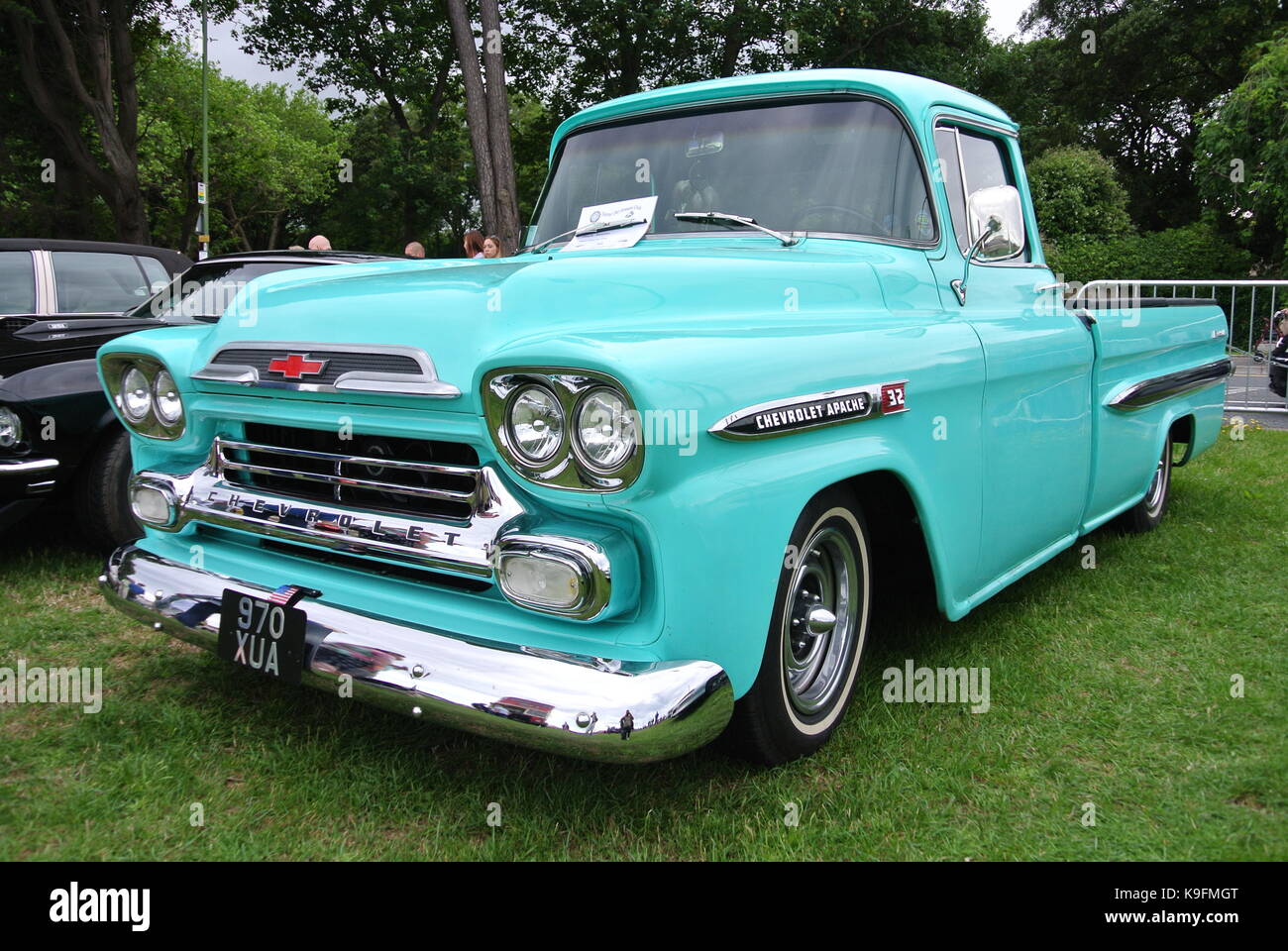 a Chevrolet Apache pickup truck parked at English Riviera Classic Car ...
