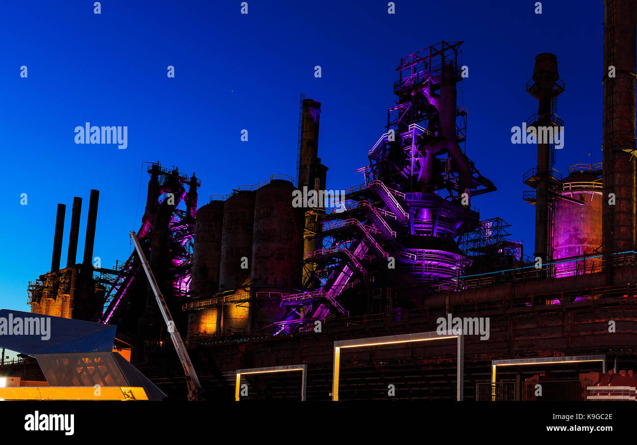 Bethlehem steel stacks turned into public entertainment area in ...