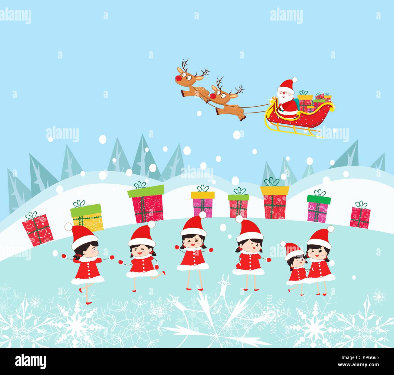 Child decorating Stock Vector Images - Alamy
