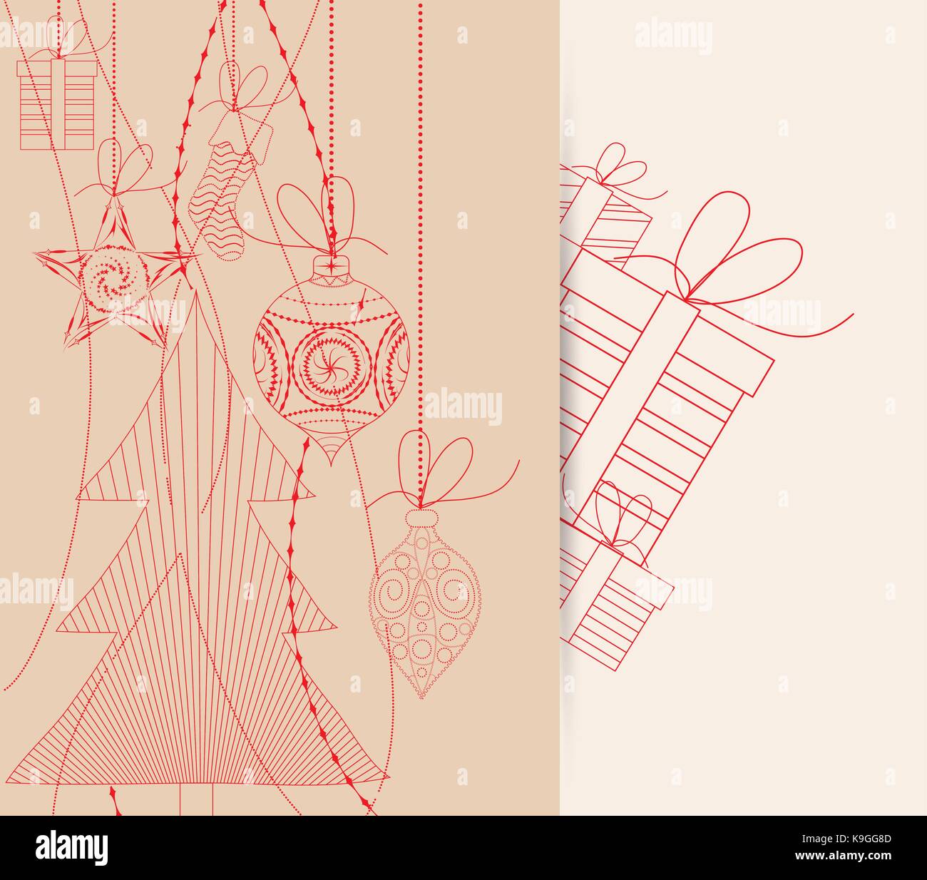 christmas background retro Stock Vector Image & Art - Alamy