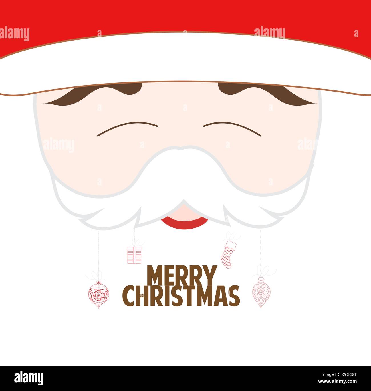 Santa is watching Stock Vector Images - Alamy