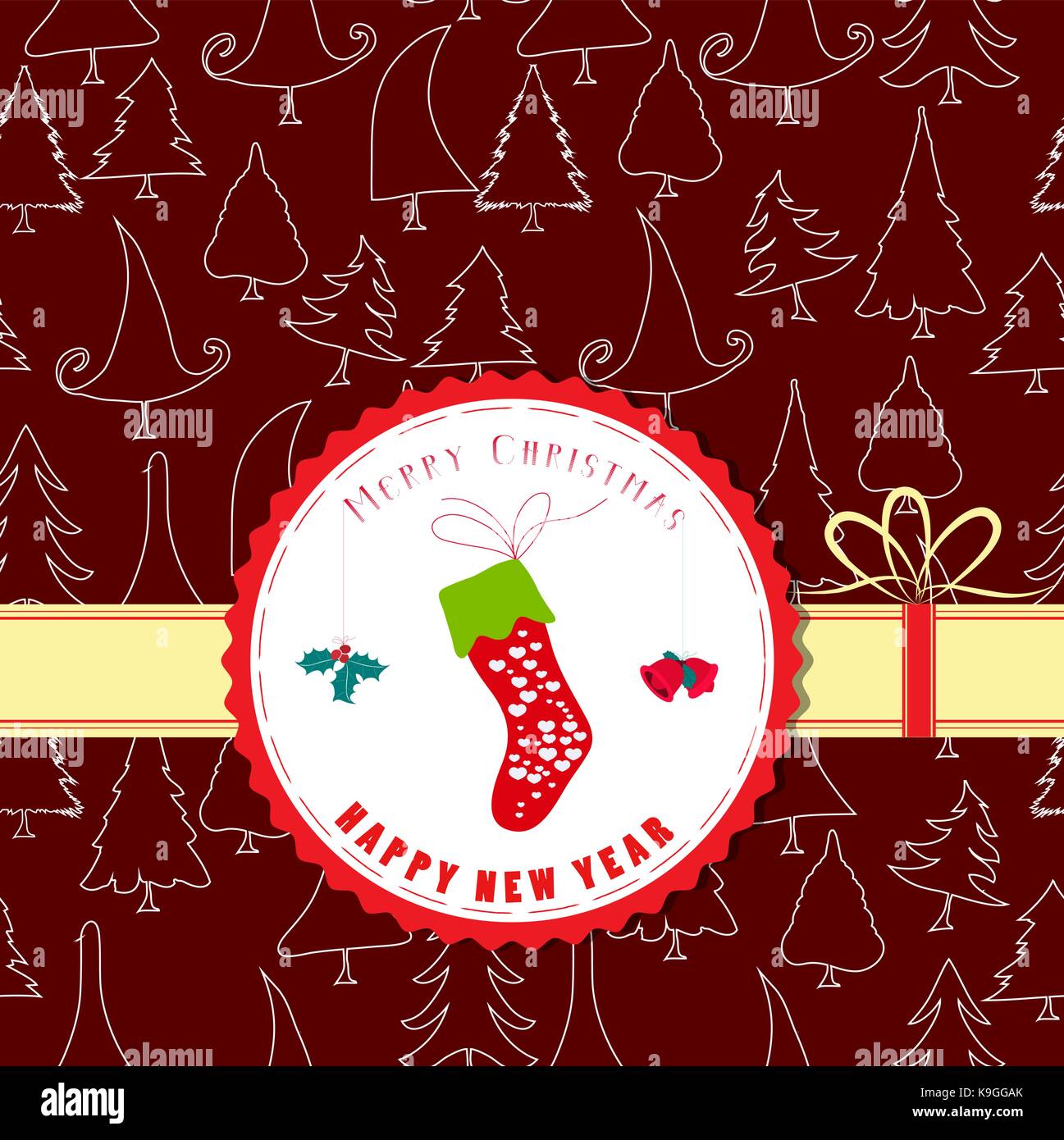 Retro socks Stock Vector Images - Alamy