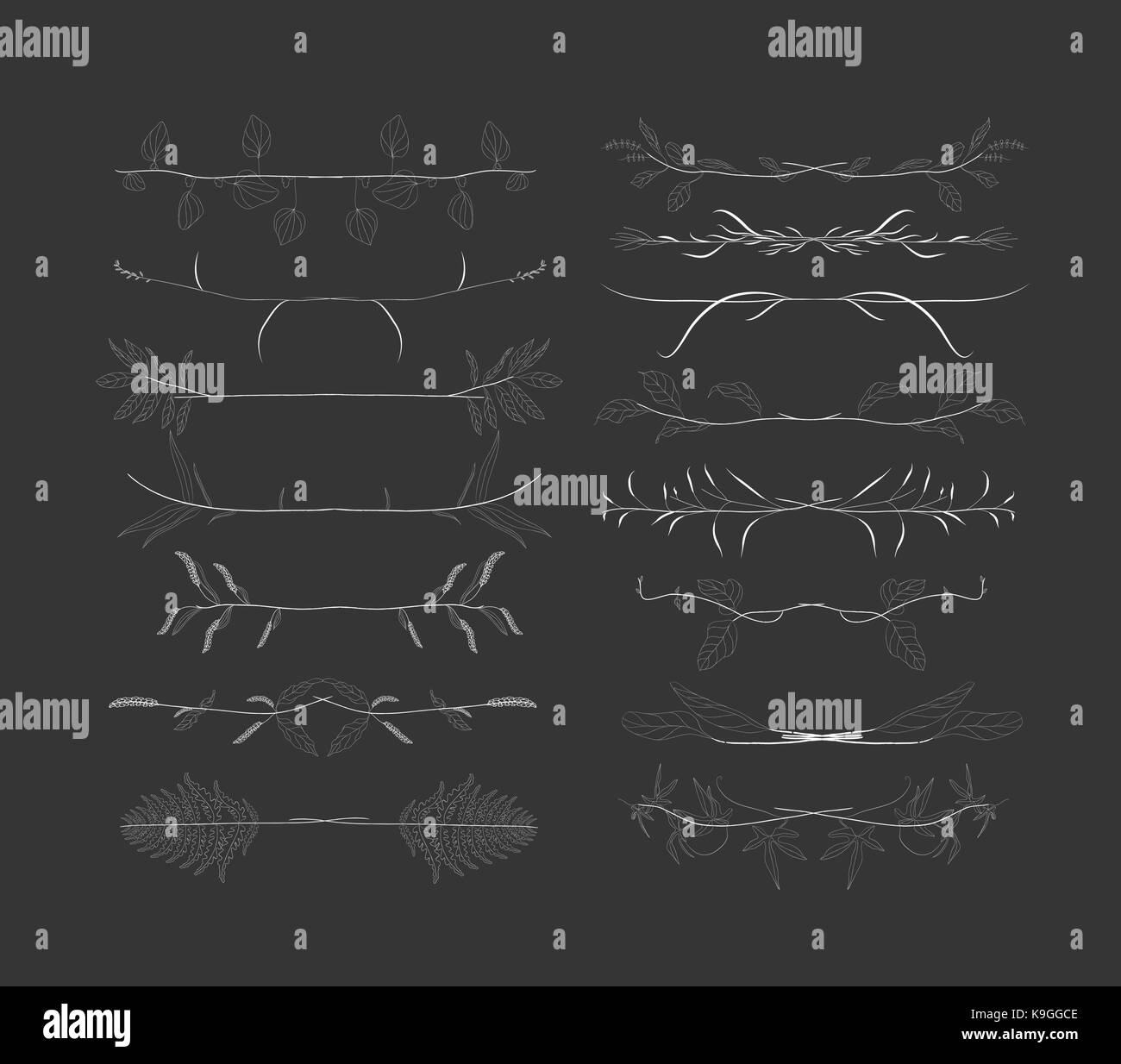 Hand drawn text dividers hi-res stock photography and images - Alamy