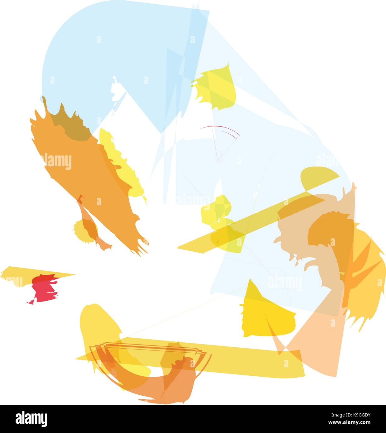 Trendy colorful transparent shapes abstract background illustration ...